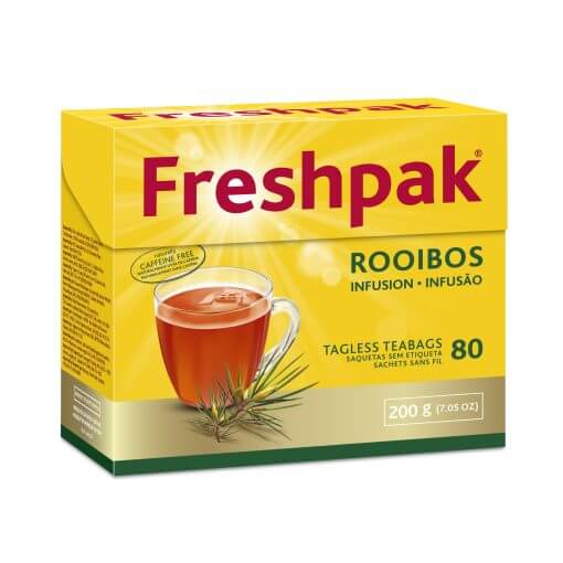 Freshpak Rooibos Tea Tagless Tea Bags (Pack of 80 Bags) 200g – African Hut