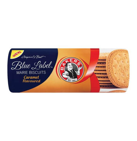 Bakers Blue Label Caramel Flavoured Marie Biscuits (Kosher) 200g ...