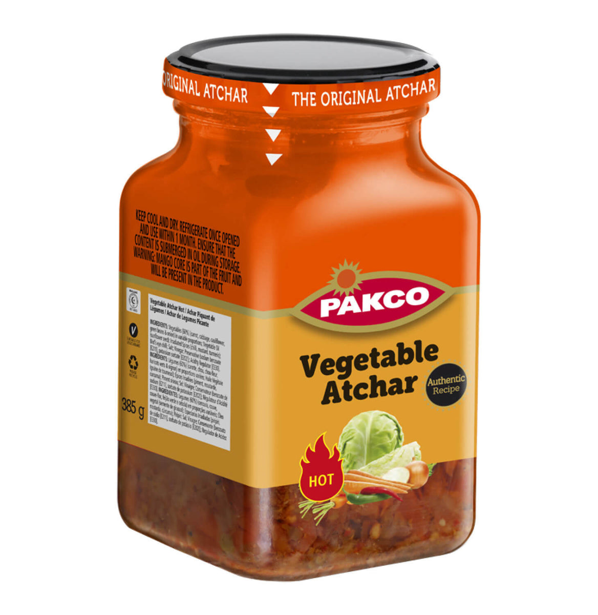 Pakco Pickles Vegetable Atchar Hot 385g – African Hut
