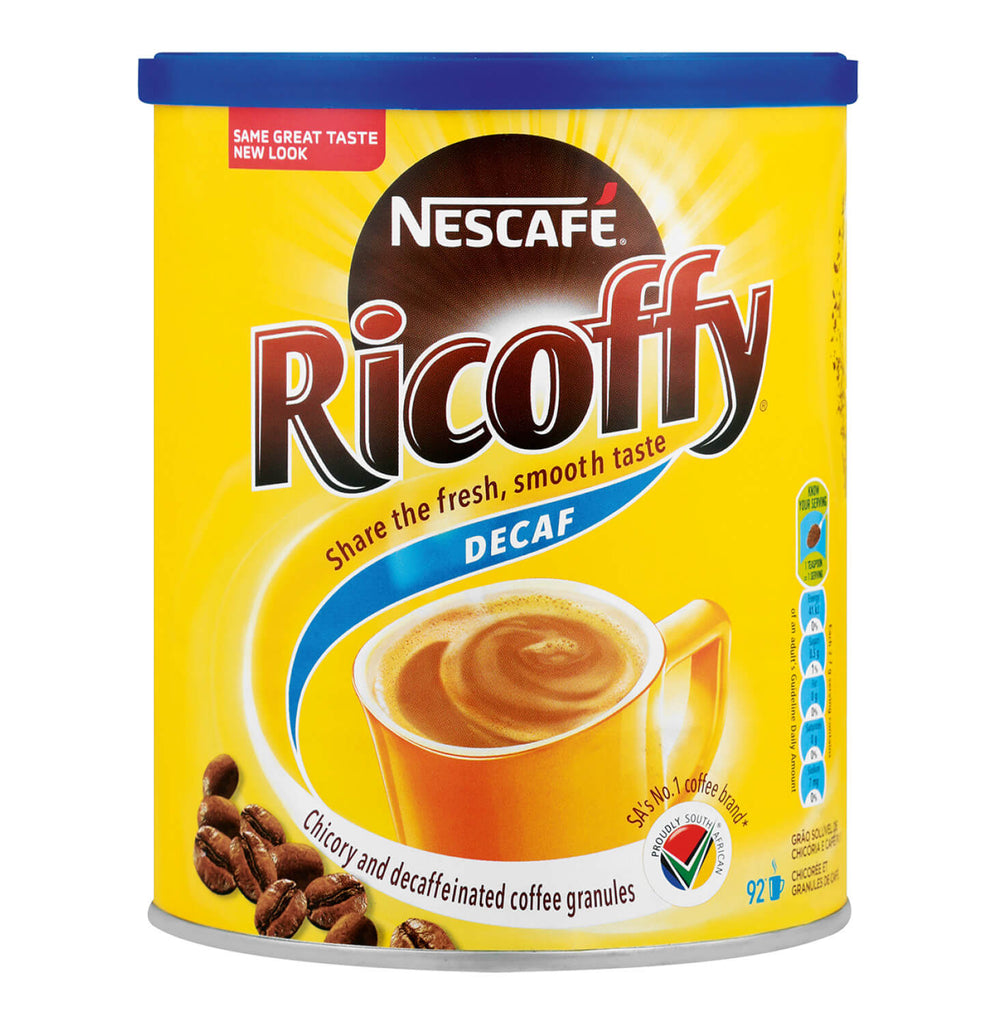 Nestle Nescafe Ricoffy Decaf Small Cannister (Kosher) 250g – African Hut