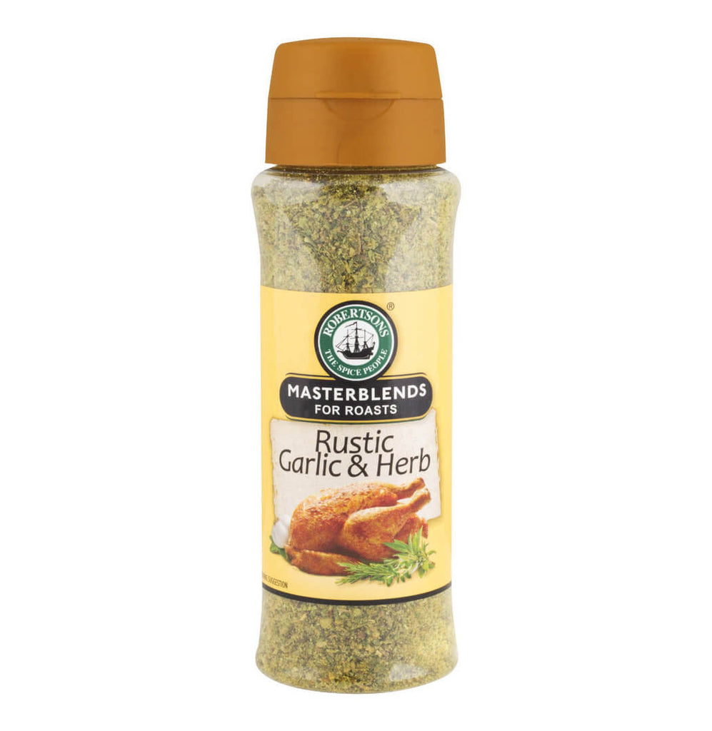 Robertsons Spice Masterblend for Roasts Rustic Garlic and Herb 200g ...