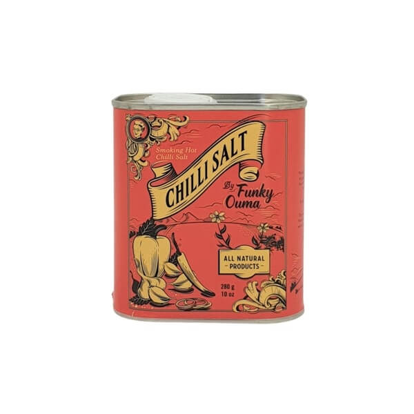 Funky Ouma Chilli Salt (Tin) 280g – African Hut